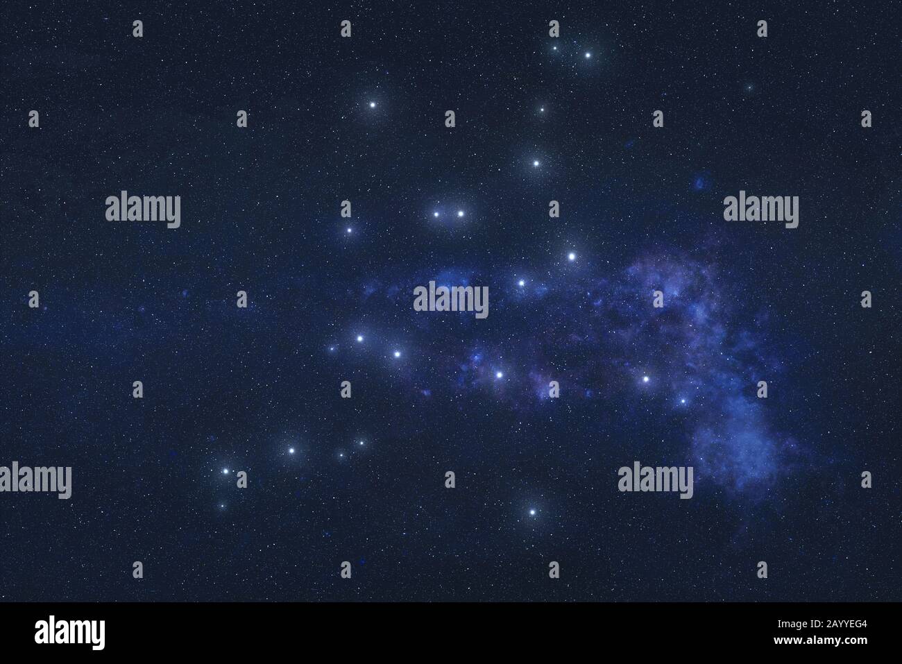 Hercules constellation stars in outer space. Hercules constellation ...