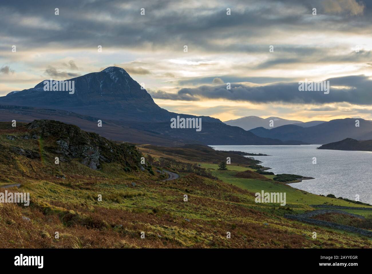 Ben Hope and Loch Hope, Sutherland, Scotland, UK Stock Photo - Alamy