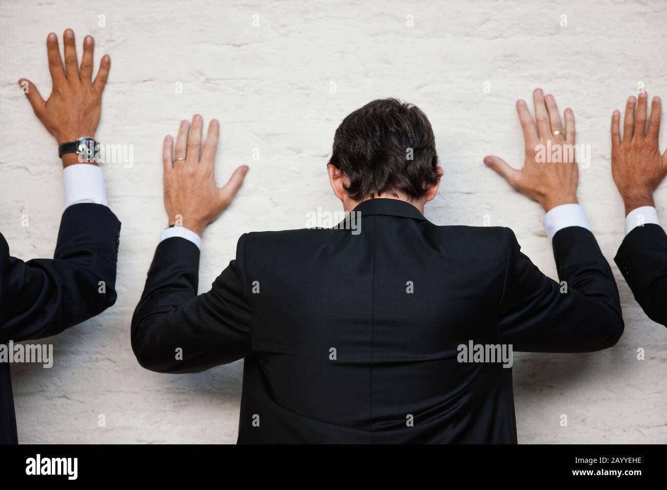 Group of architects under arrest Stock Photo - Alamy