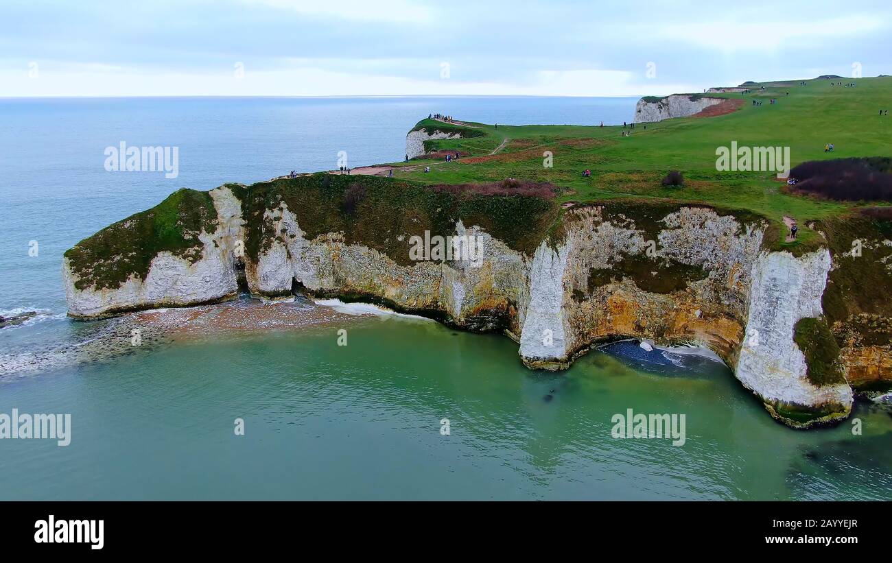 Old harry rocks in england aerial view hi-res stock photography and ...