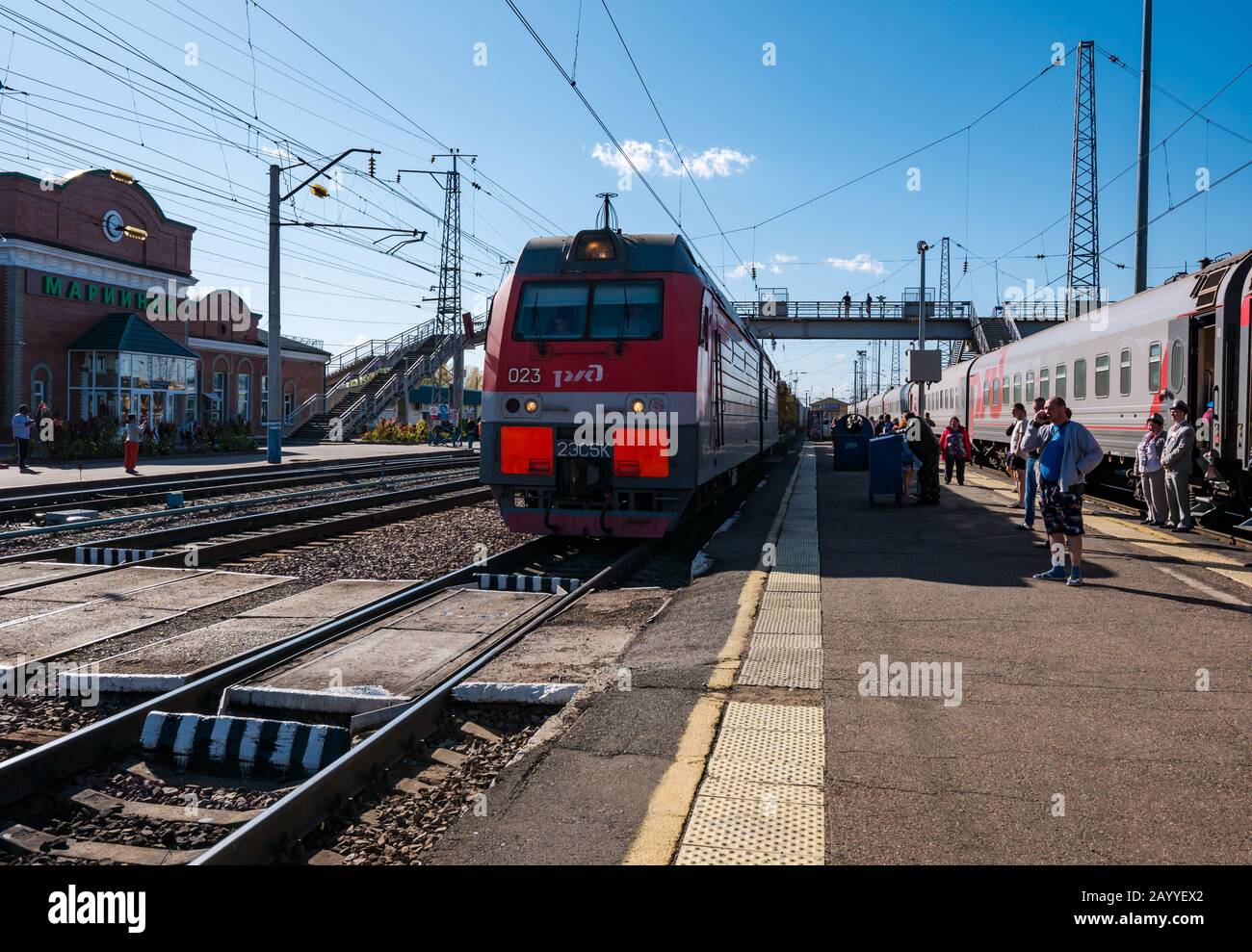 Train trans siberian rzd hi-res stock photography and images - Alamy