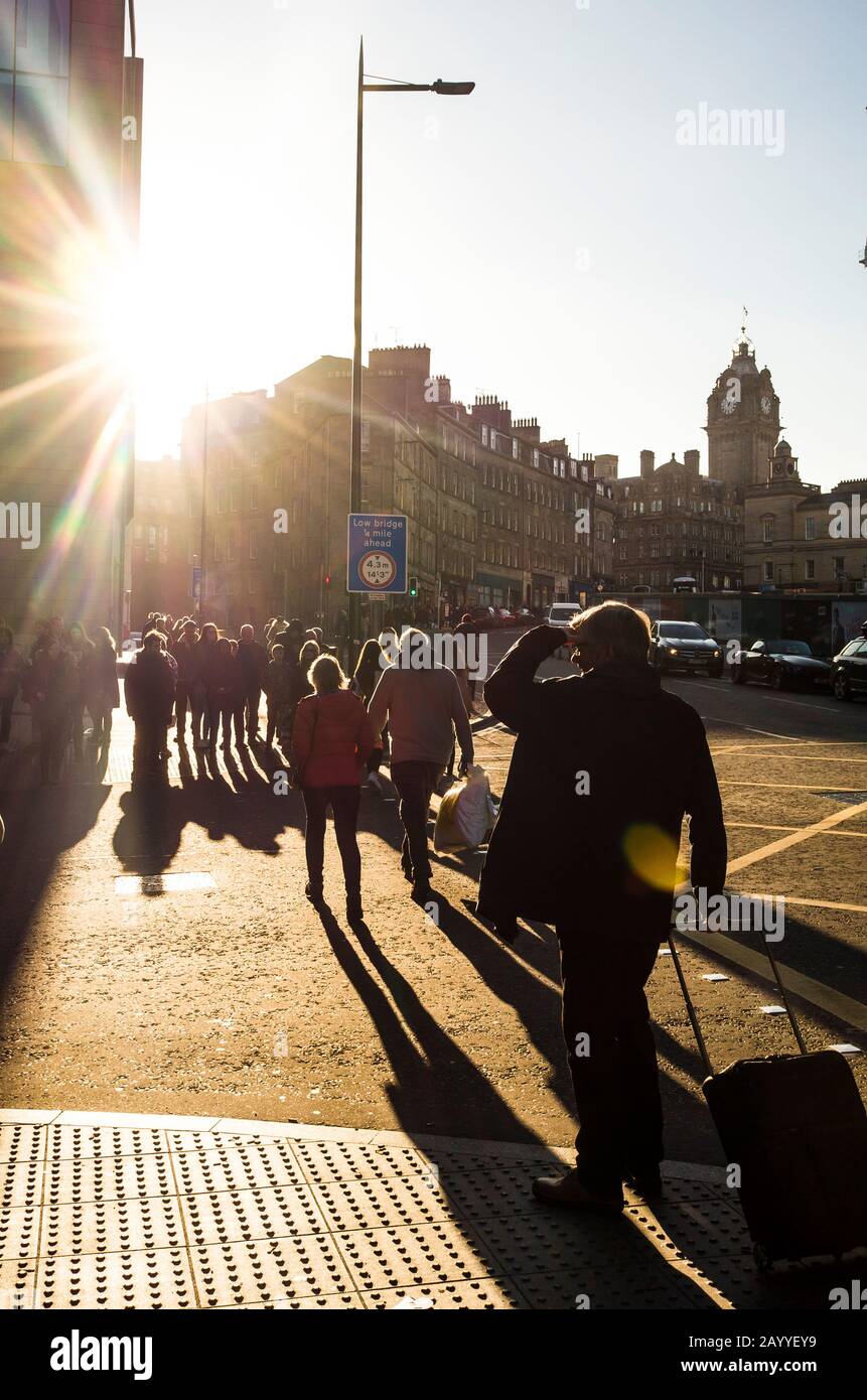A scene on leith Walk in Edinburgh Stock Photo - Alamy