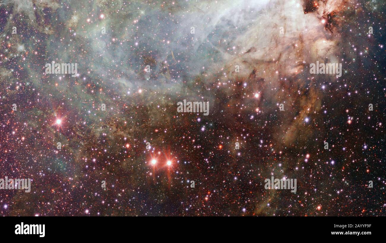 Hubble views galaxy and nebula. Elements of this image furnished by ...