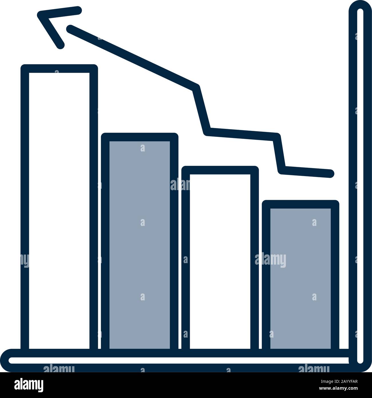 Workflow bars half line half color style icon design, Infographic data information business ...
