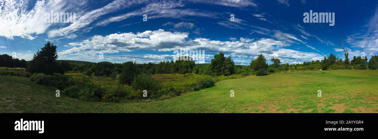 Panoramic landscape green young hi-res stock photography and images - Alamy