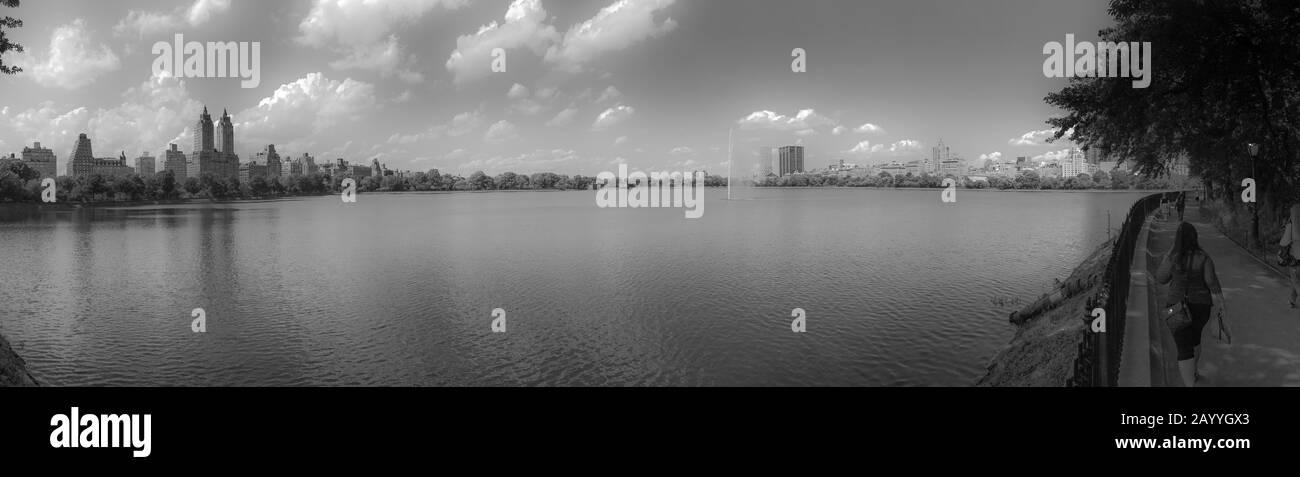 New york summer scenic Black and White Stock Photos & Images - Alamy