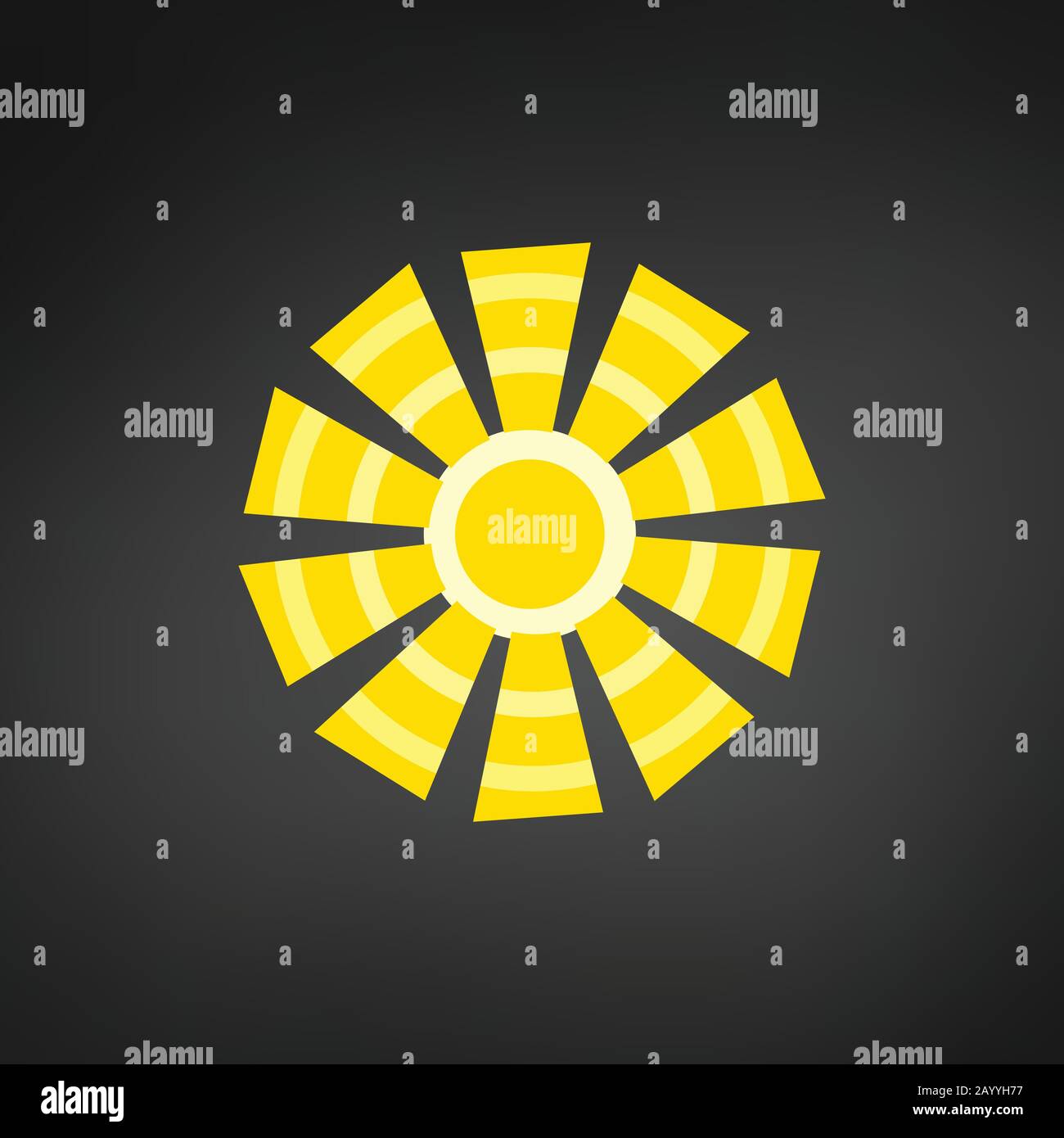 Stylized sunburst design hi-res stock photography and images - Alamy