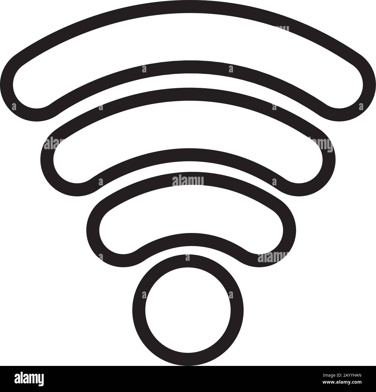 Wifi line style icon design, Social media multimedia communication ...