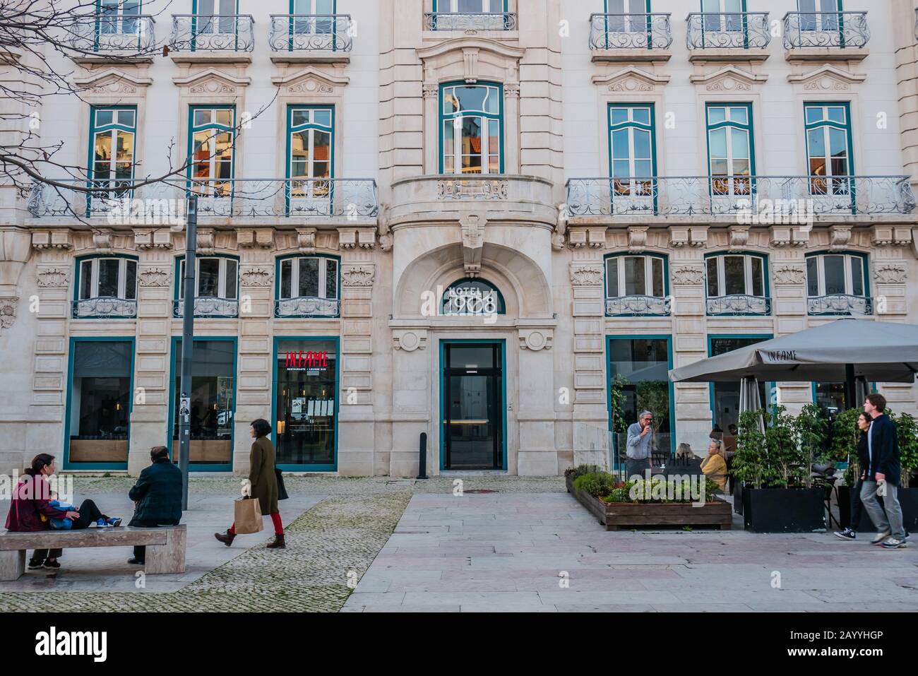 hotel 1908 lisbon in a historic building Stock Photo - Alamy