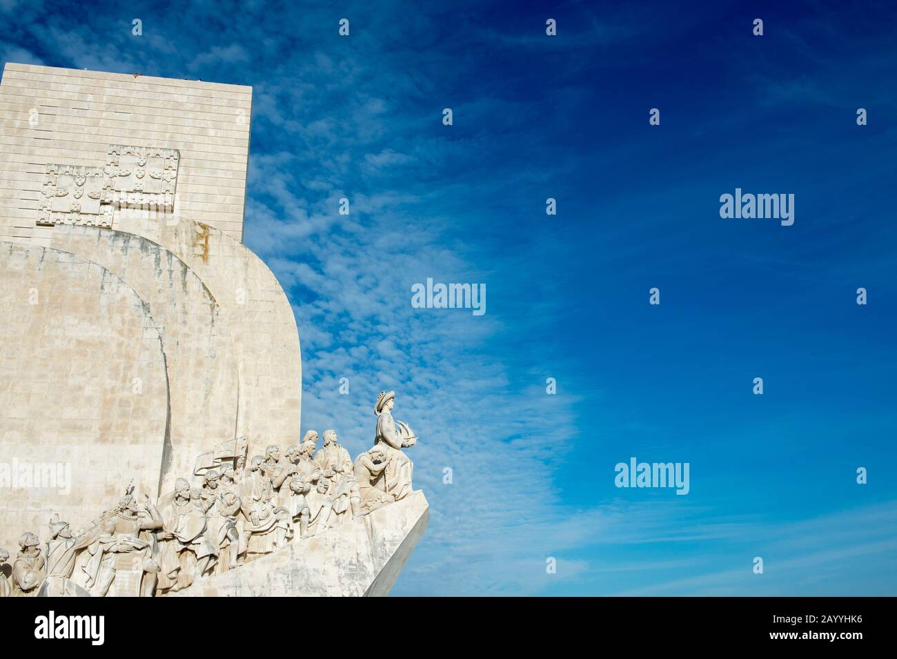 The Monument to the Discoveries with Henry the Navigator, Vasco da Gama ...