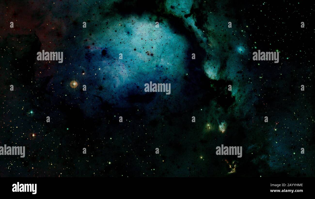 Hubble views galaxy and nebula. Elements of this image furnished by ...