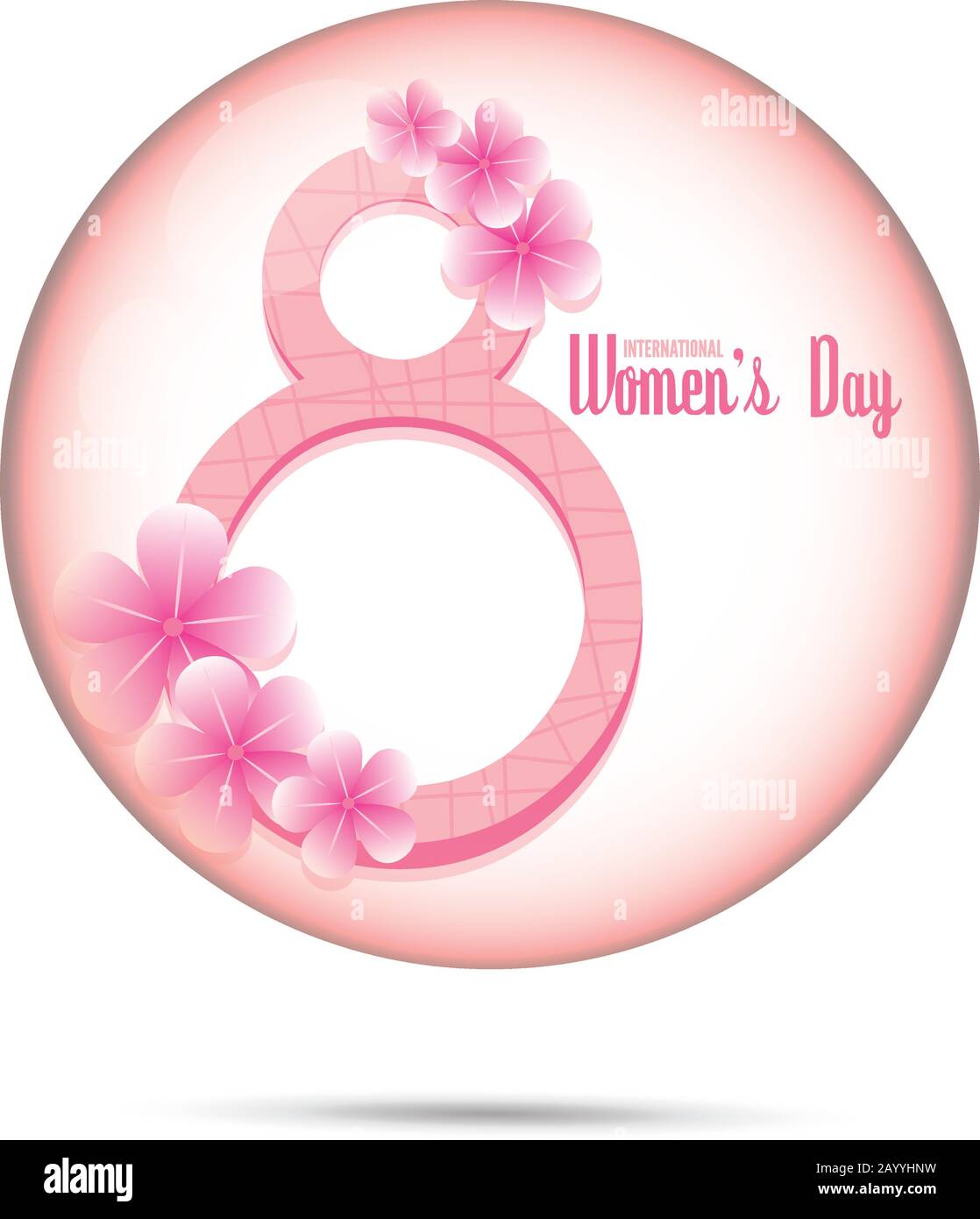 Womens day button Stock Vector Image & Art - Alamy