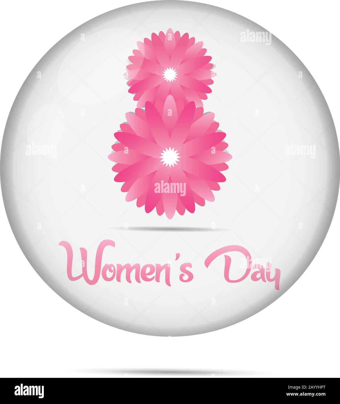 Womens day button Stock Vector Image & Art - Alamy