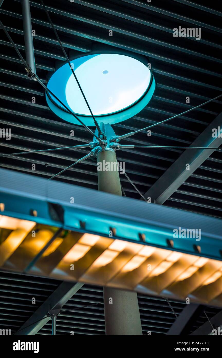 Skylight and ceiling at Burton Barr Central Library in downtown Phoenix ...