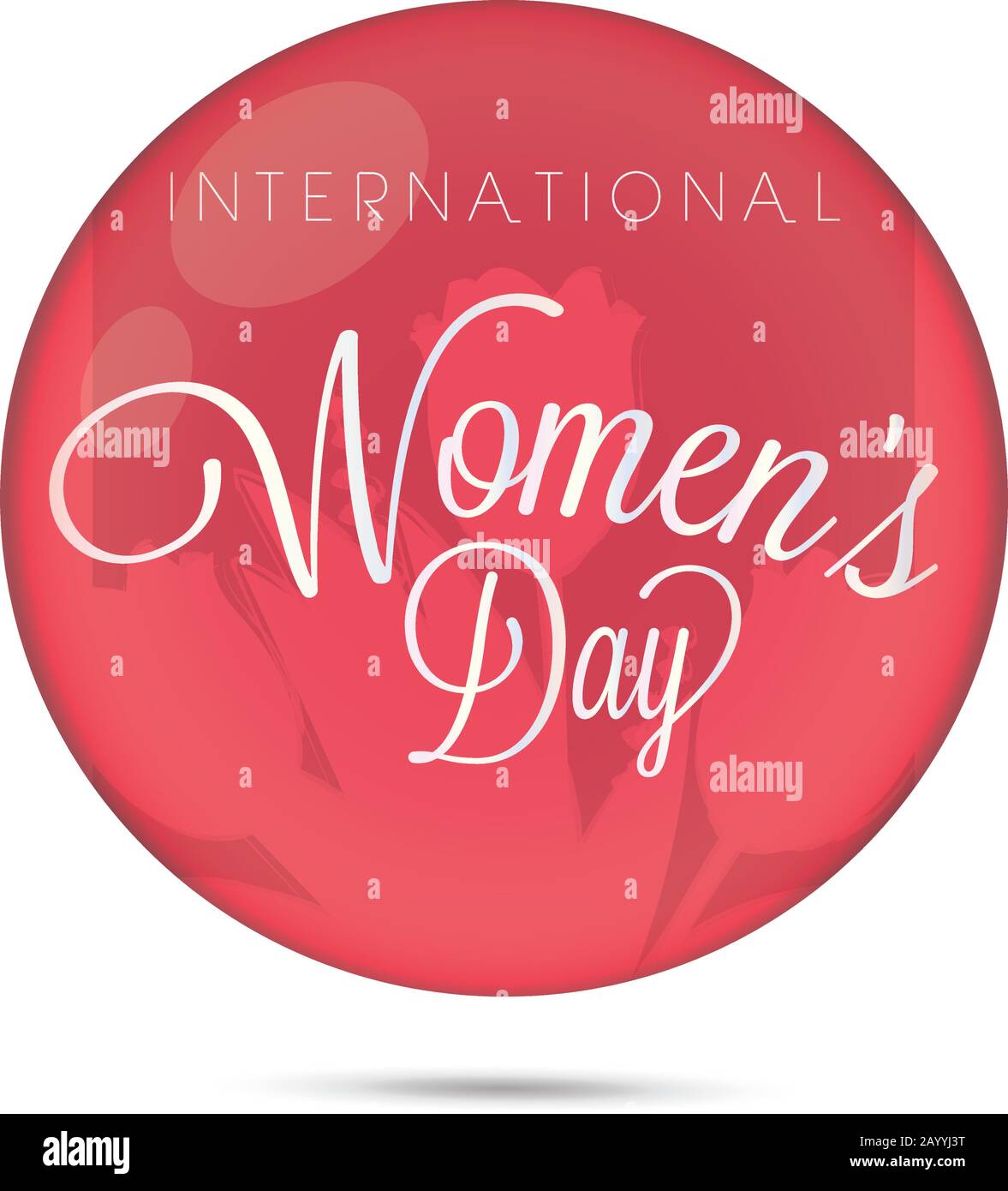 Womens day button Stock Vector Image & Art - Alamy
