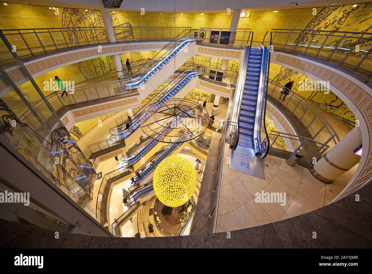 shopping mall Limbecker Platz, largest inner-city shopping centre in ...