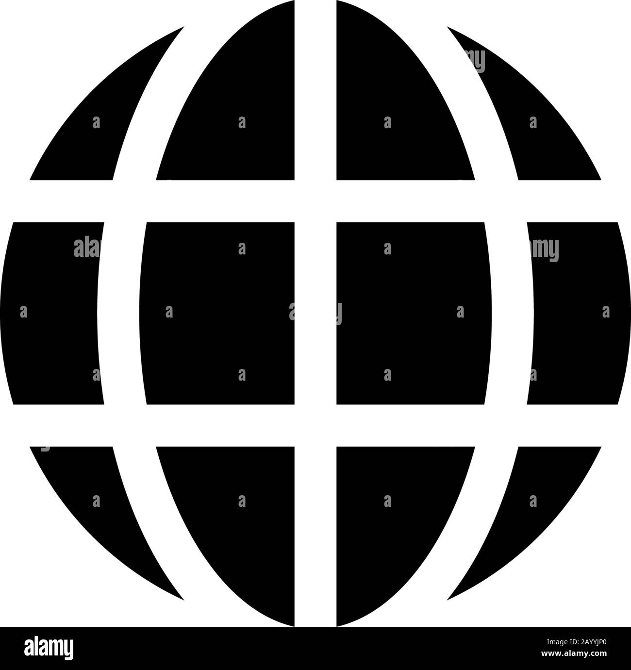 Globe Icon Black and White Stock Photos & Images - Alamy