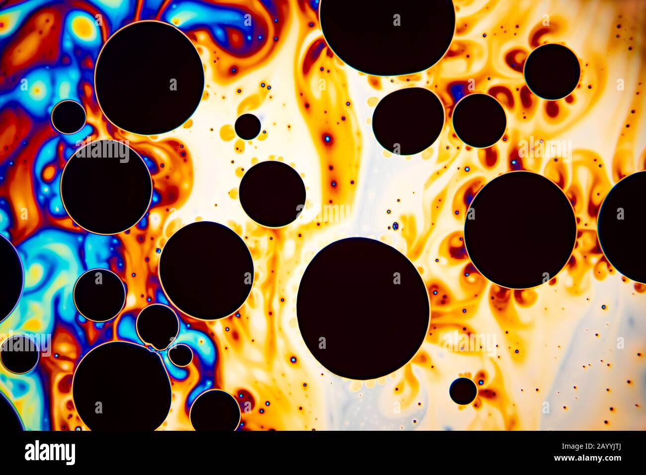 surface of a soap bubble with interference effect, Germany Stock Photo ...