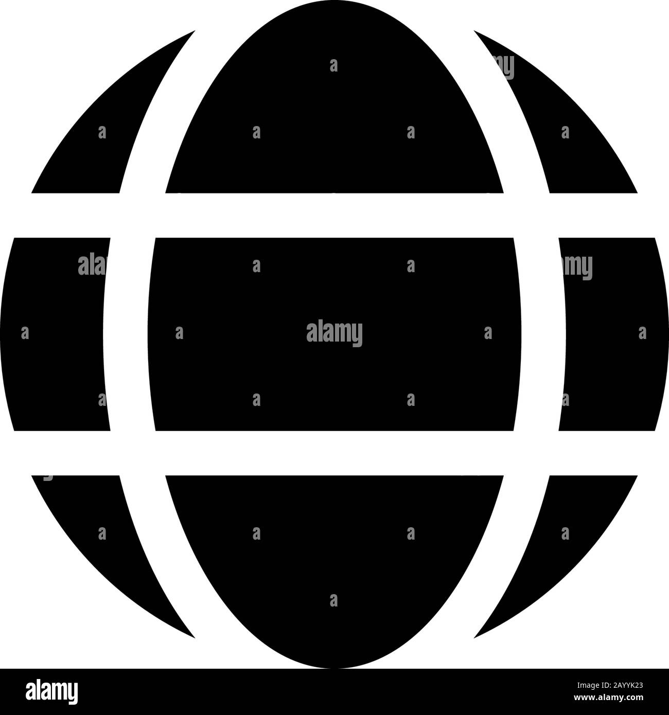 Vector illustration, globe icon template Stock Vector Image & Art - Alamy