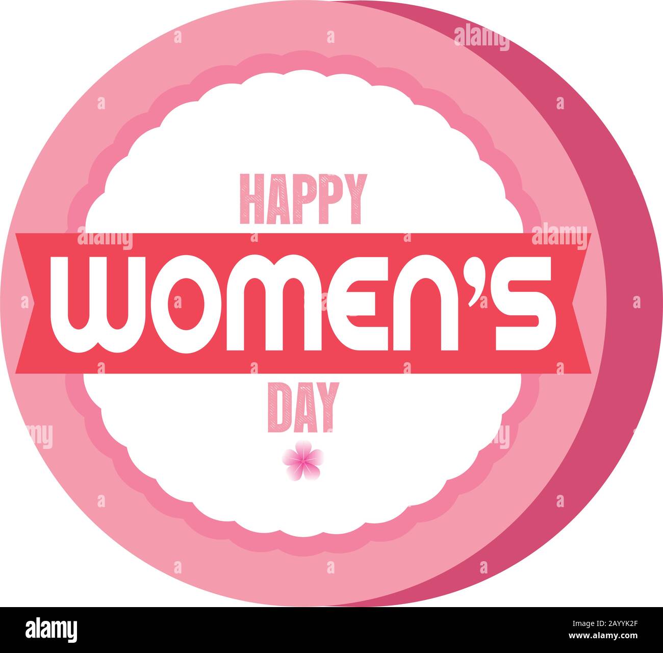 Happy womens day button Stock Vector Image & Art - Alamy