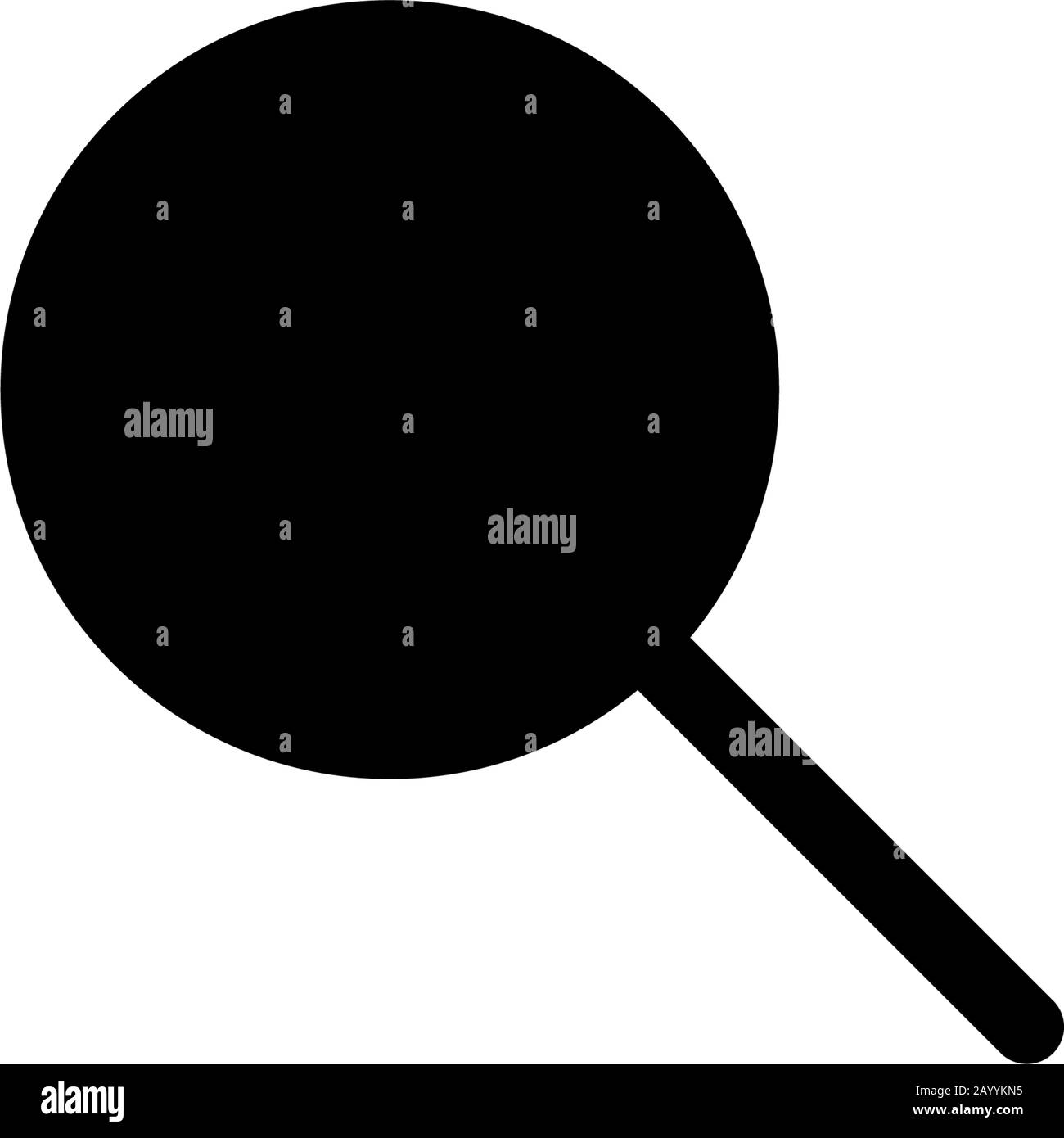 Black line magnifying glass icon hi-res stock photography and images ...