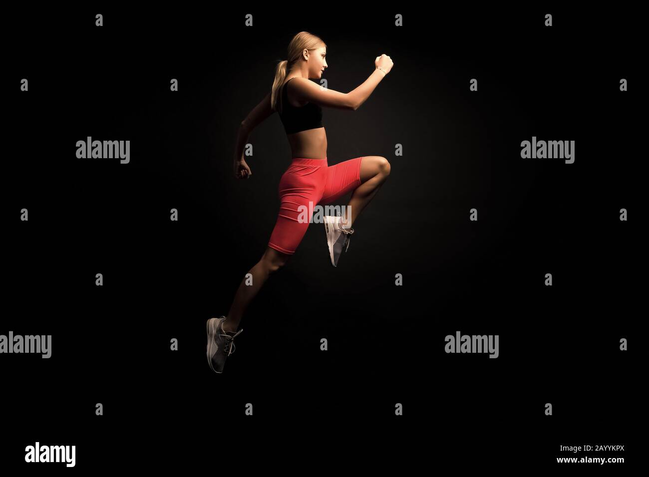 Life is motion. Woman athlete run achieve great result. How run faster ...