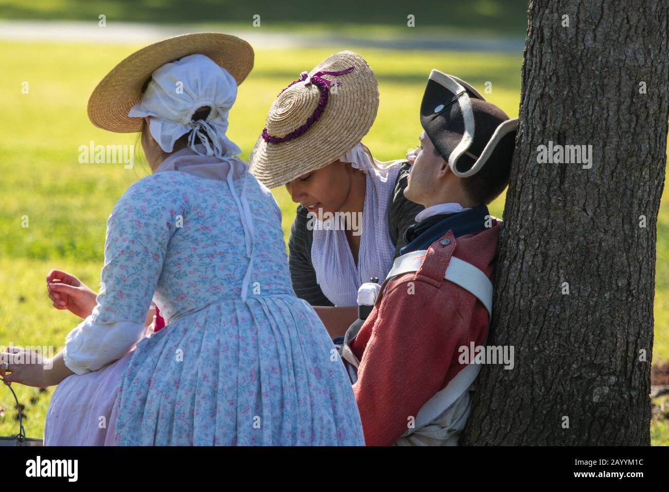 Revolutionary War Reenactment Women