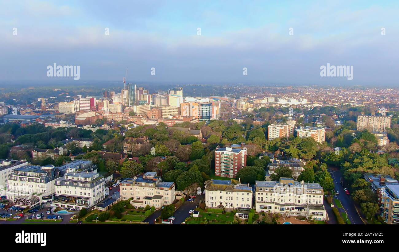Bournemouth aerial view hi-res stock photography and images - Alamy