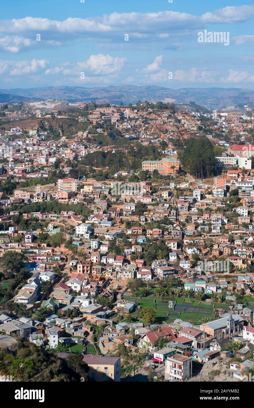 Overview of Antananarivo, the capital city of Madagascar Stock Photo ...