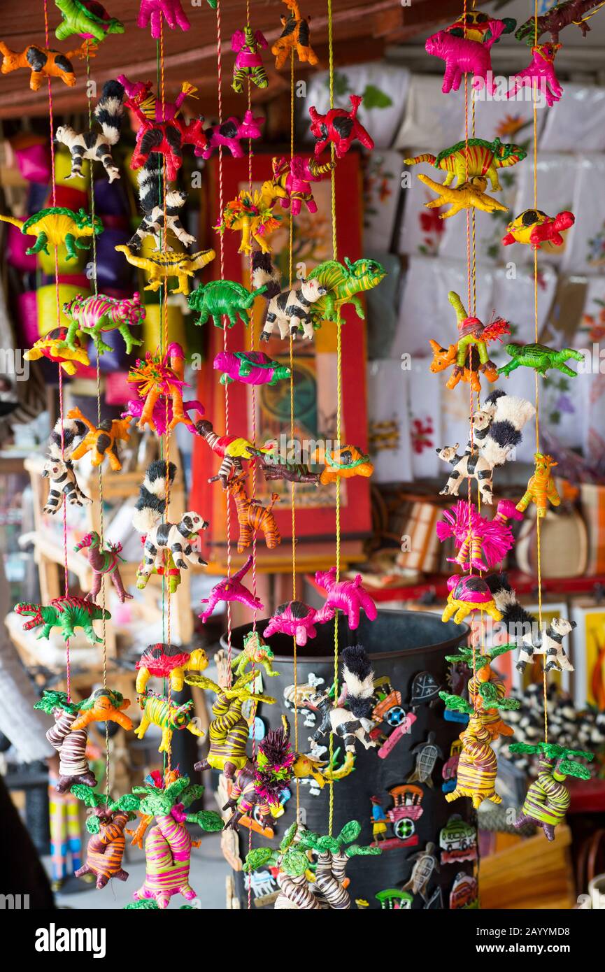 Souvenir market in Antananarivo, the capital city of Madagascar Stock ...