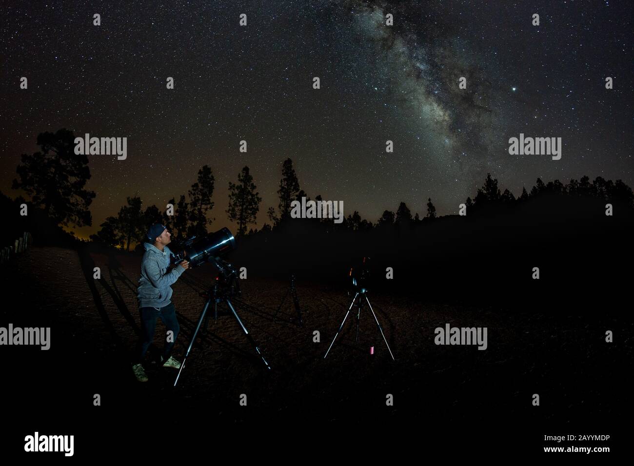 Colorful milky way hi-res stock photography and images - Alamy