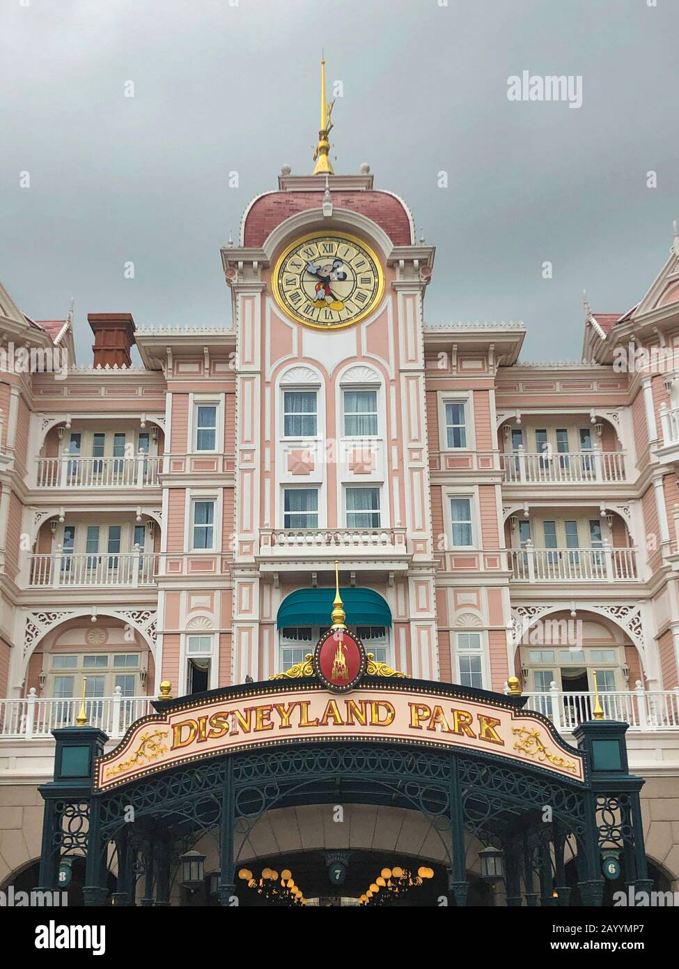 Paris, France - 05.27.2019: Disneyland. Games, attractions and many ...
