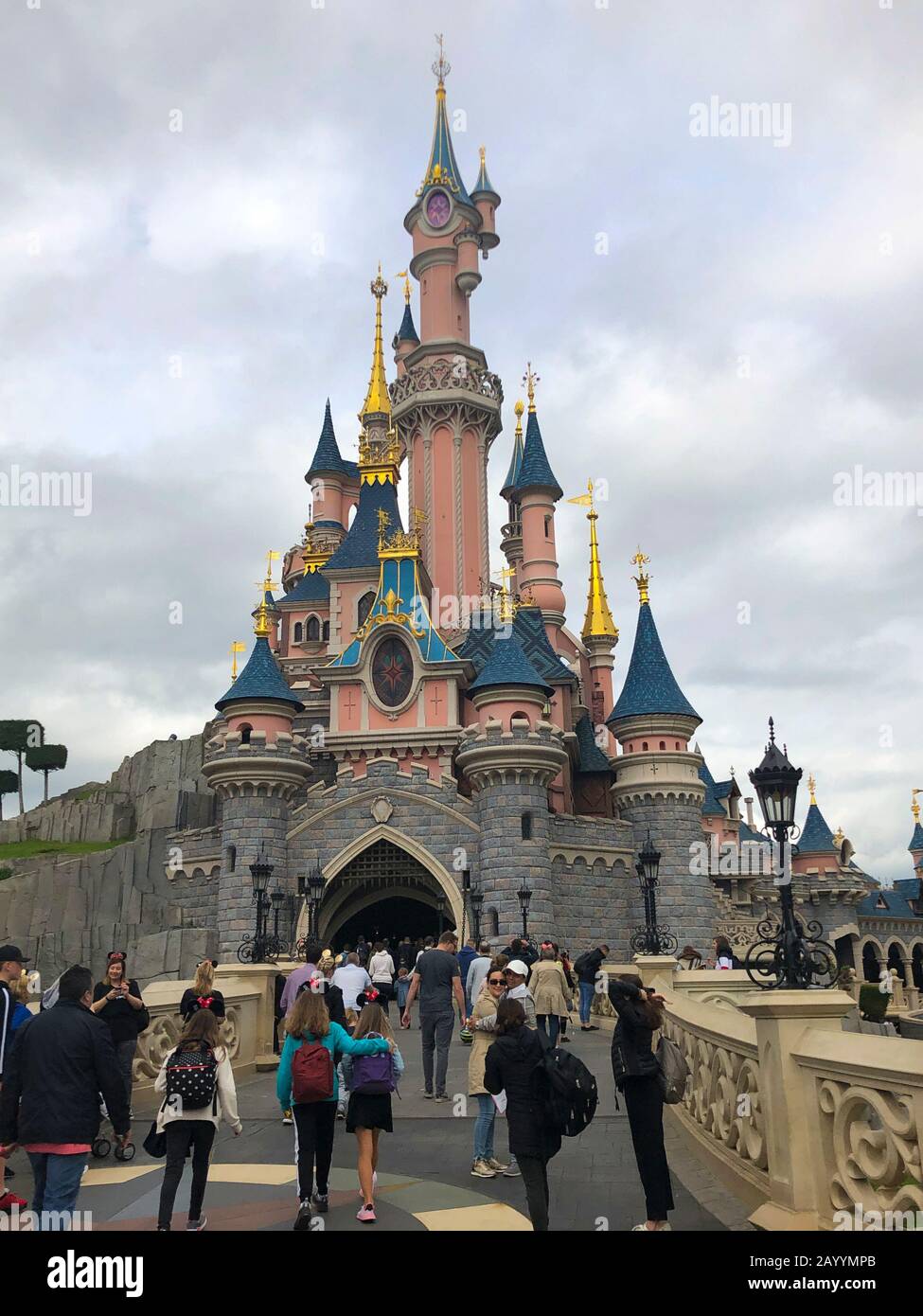 Paris, France - 05.27.2019: Disneyland. Games, attractions and many ...