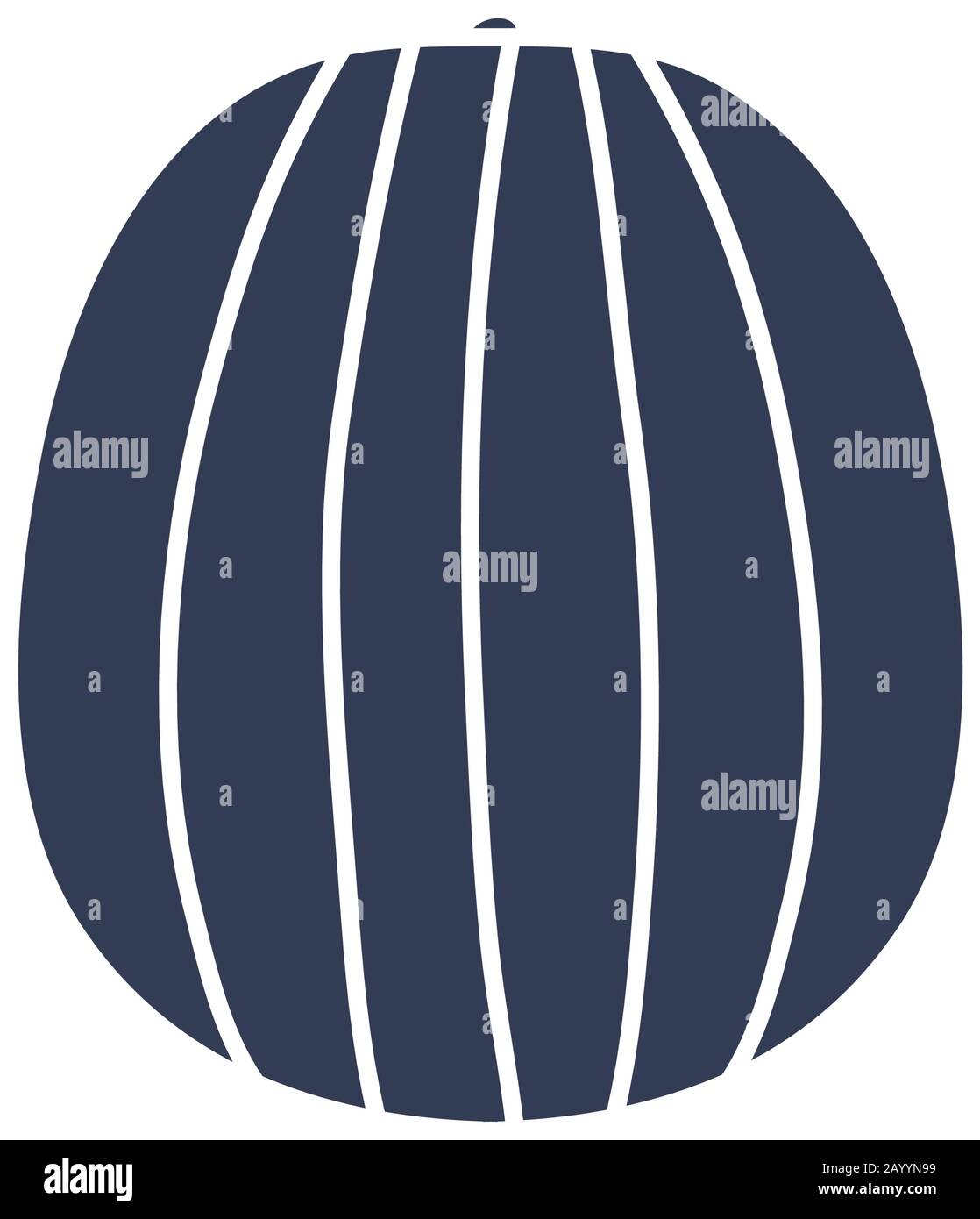 watermelon silhouette style icon design, Fruit healthy organic food ...