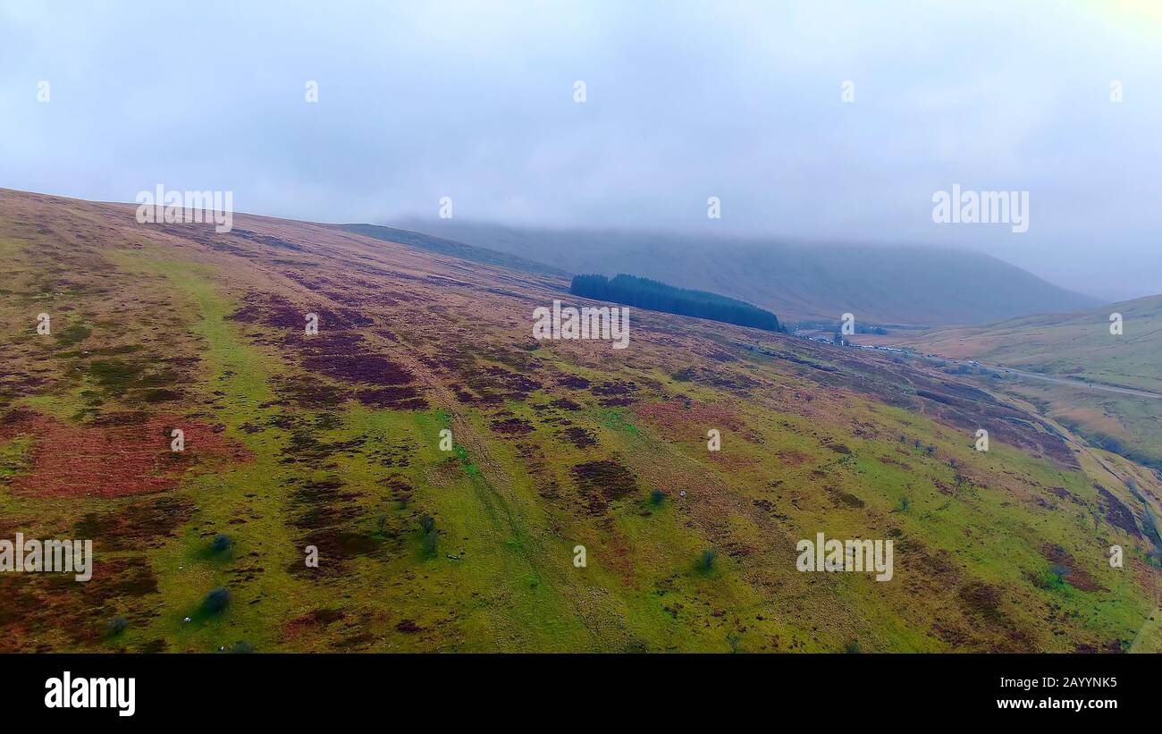 The amazing landscape of Brecon Beacons National Park in Wales Stock ...