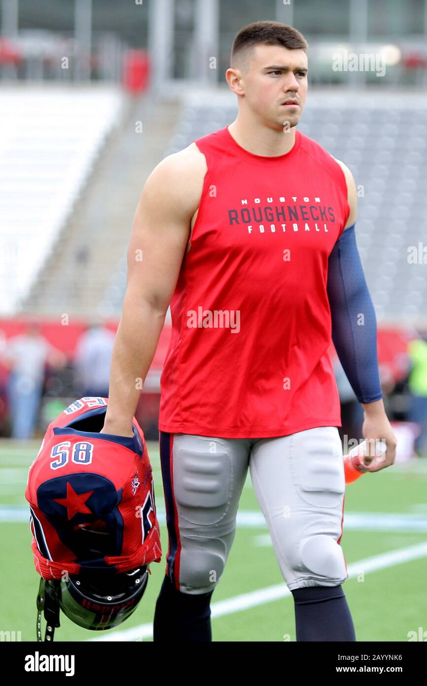 Houston, Texas, USA. 16th Feb, 2020. Houston Roughnecks long snapper ...