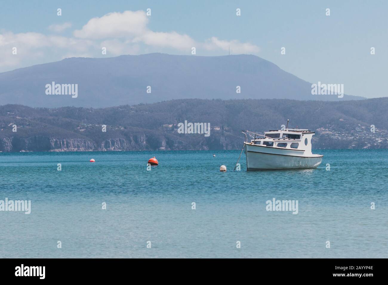 OPOSSUM BAY, TASMANIA - 16th February, 2020: view of Opossum Bay Beach ...