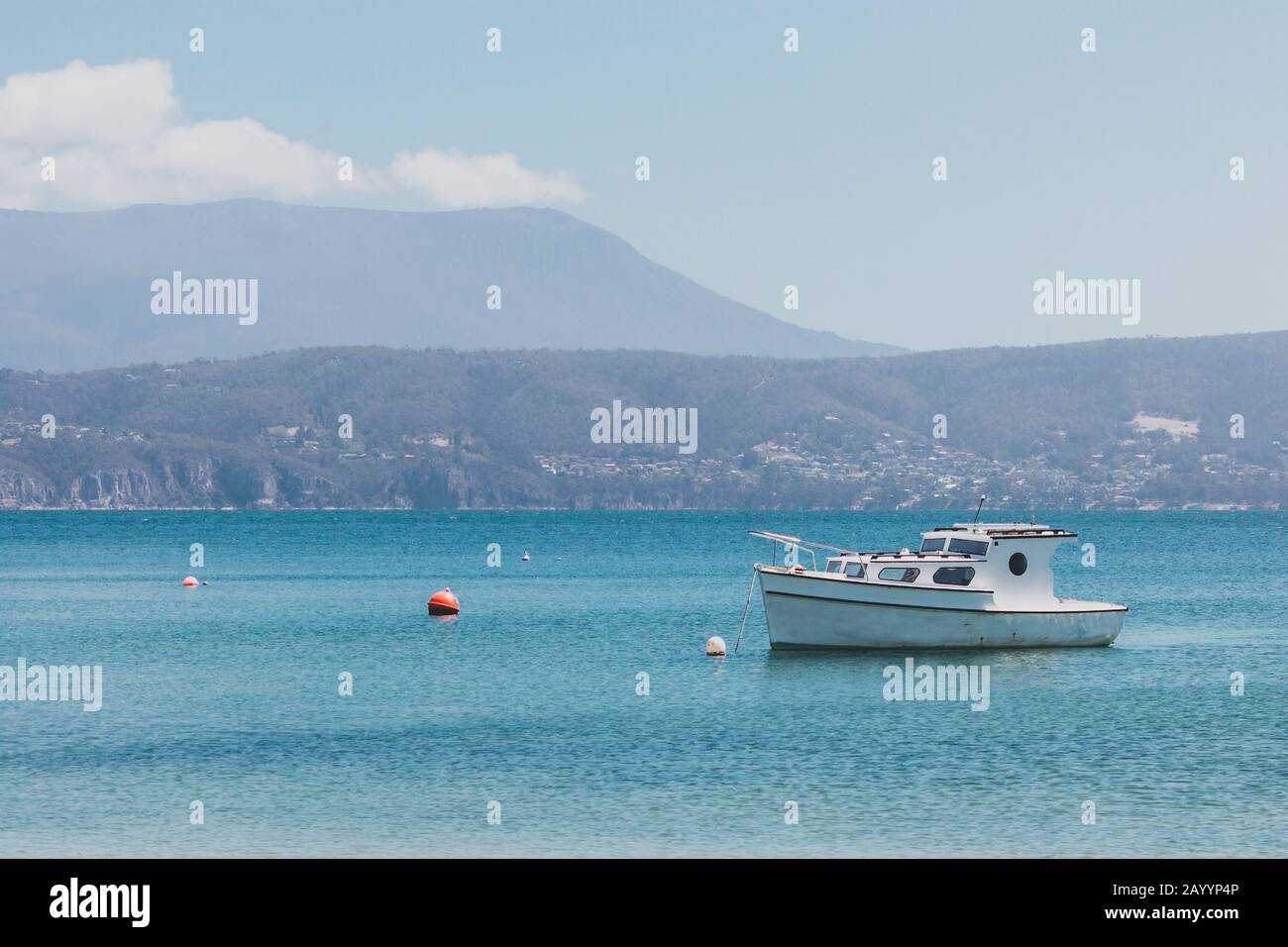 OPOSSUM BAY, TASMANIA - 16th February, 2020: view of Opossum Bay Beach ...