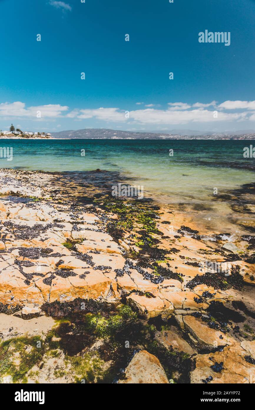 OPOSSUM BAY, TASMANIA - 16th February, 2020: view of Opossum Bay Beach ...