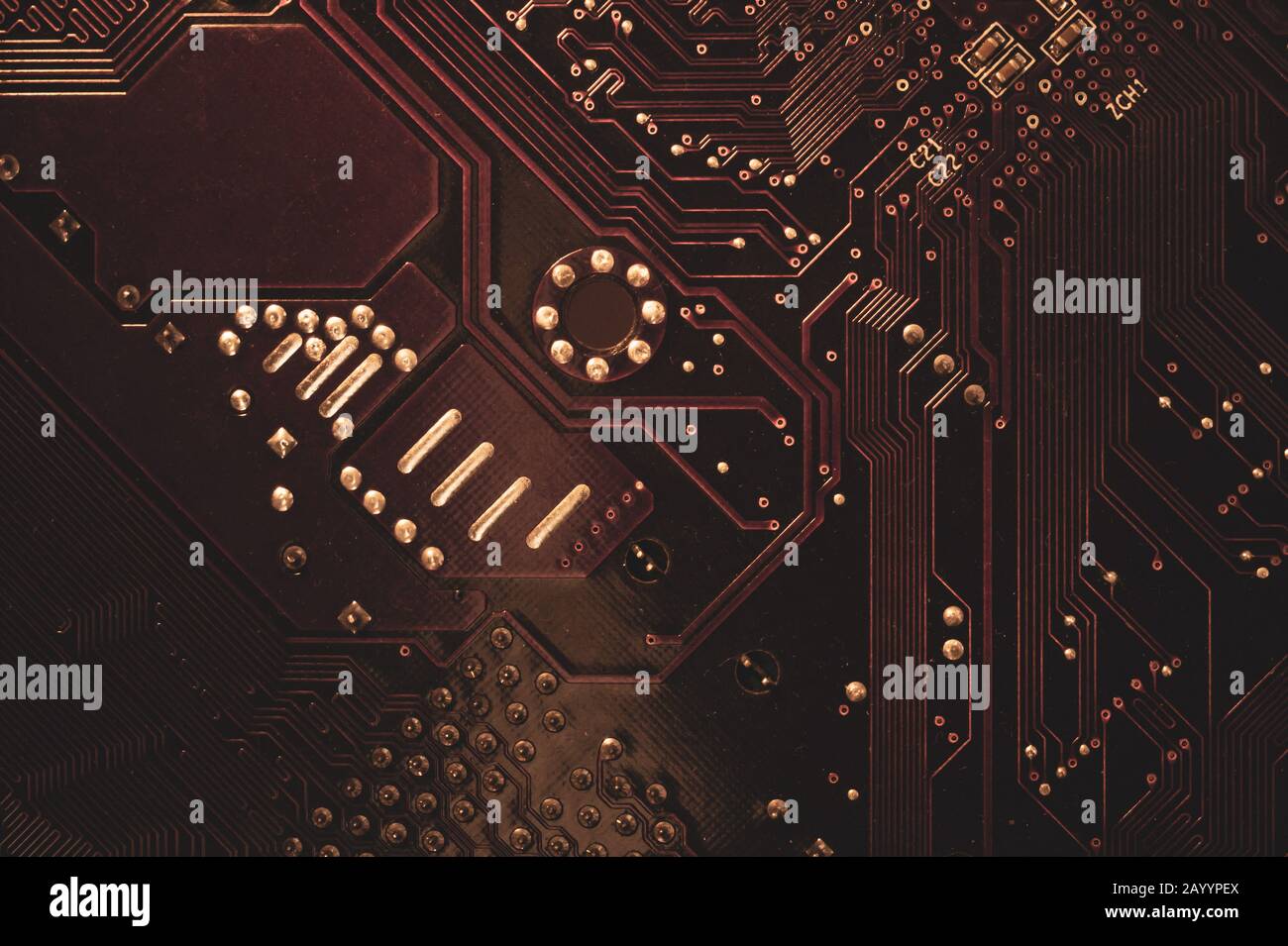 Electronic circuit board abstract background. computer motherboard ...