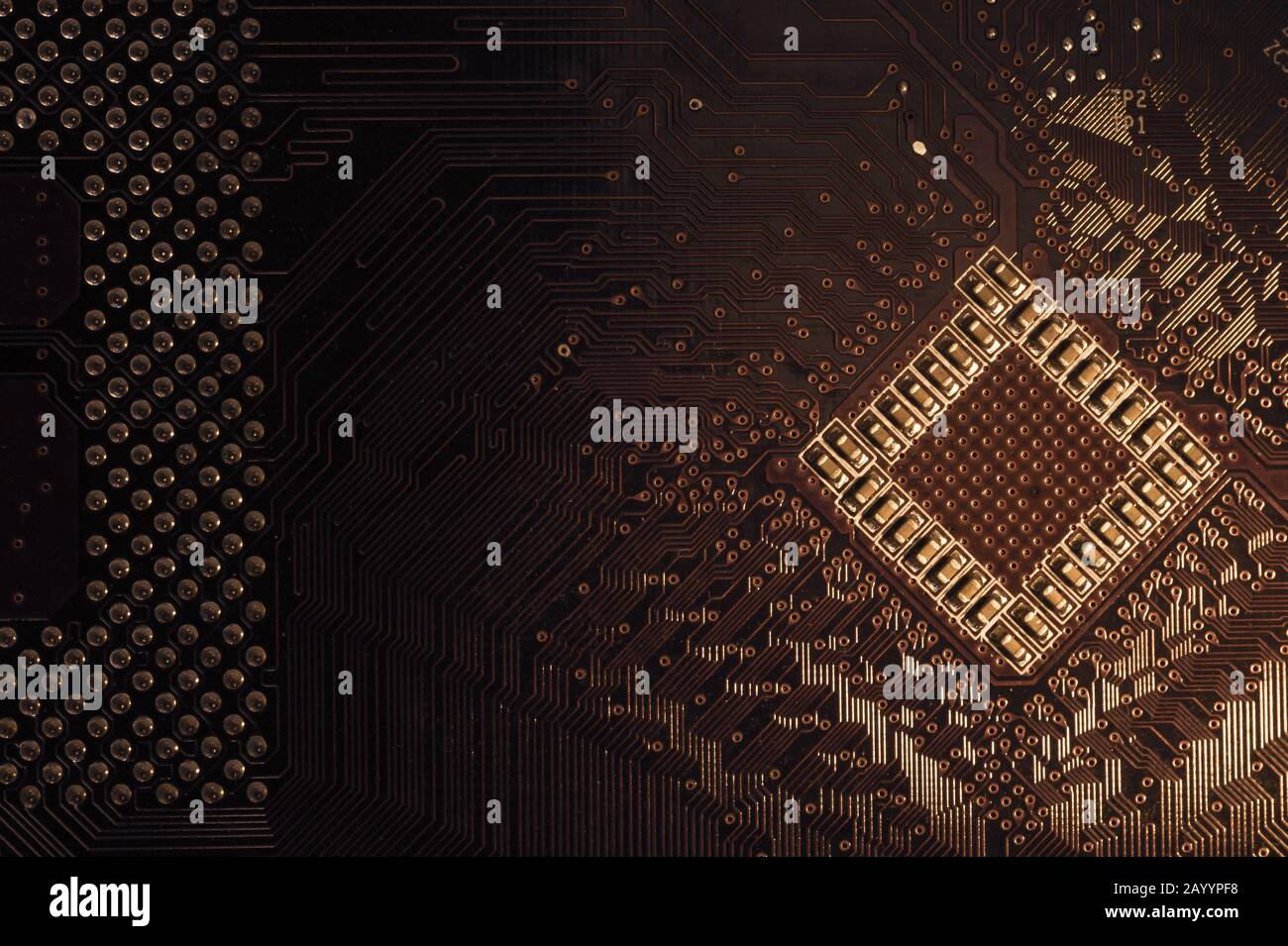 Electronic circuit board abstract background. computer motherboard ...