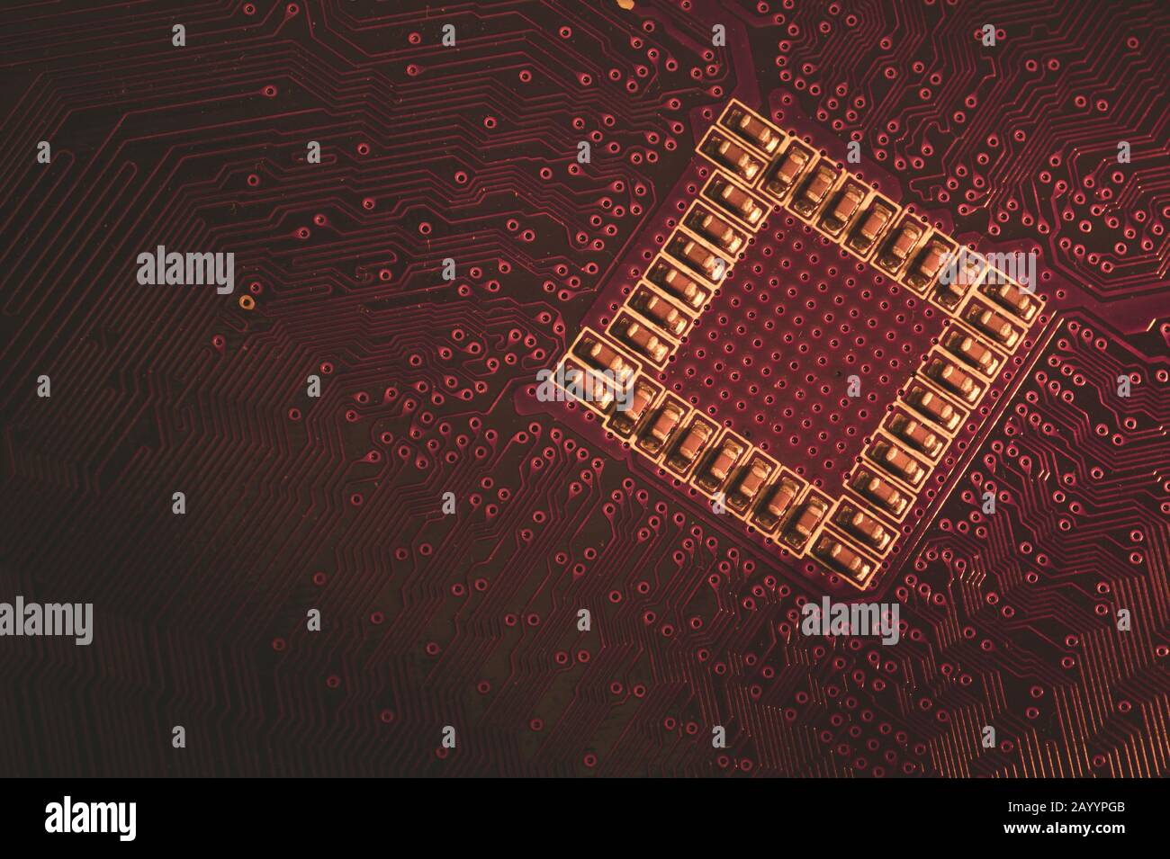 Electronic circuit board abstract background. computer motherboard ...