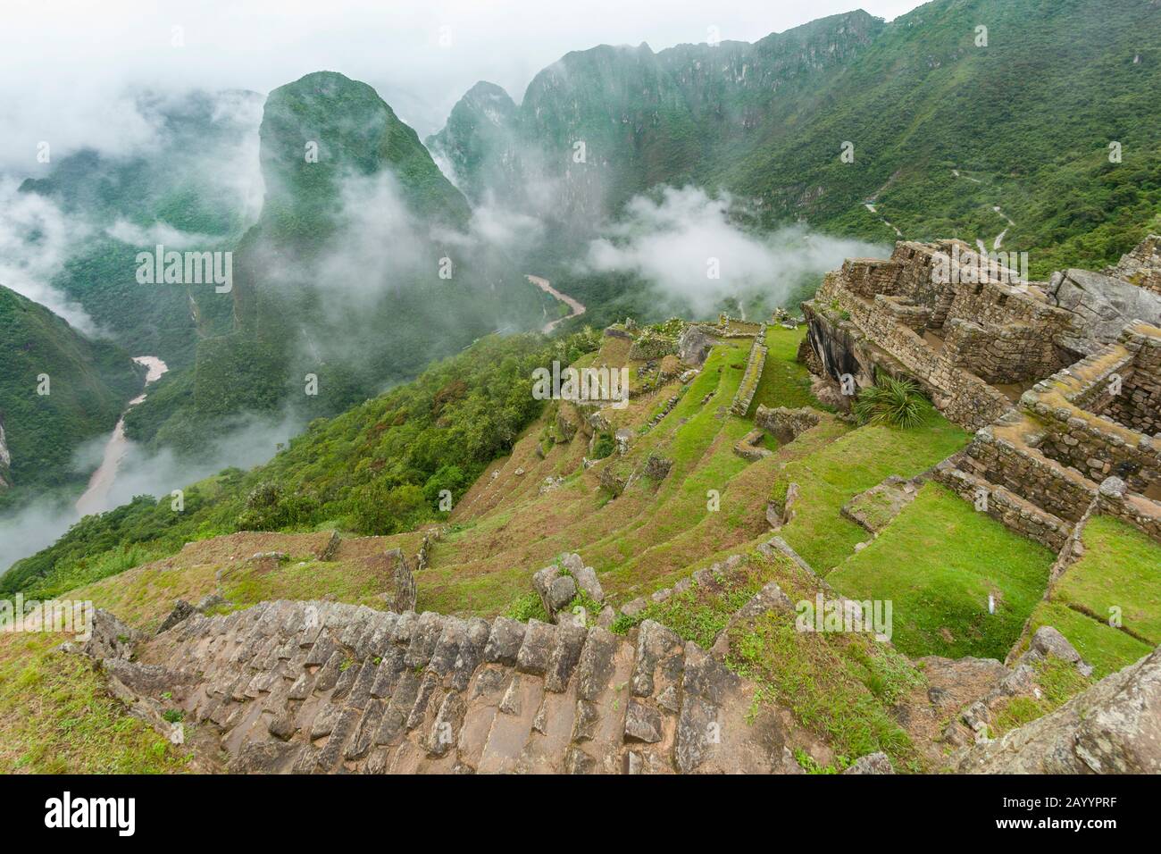 The ancient Inca city of Machu Picchu in Peru Stock Photo - Alamy