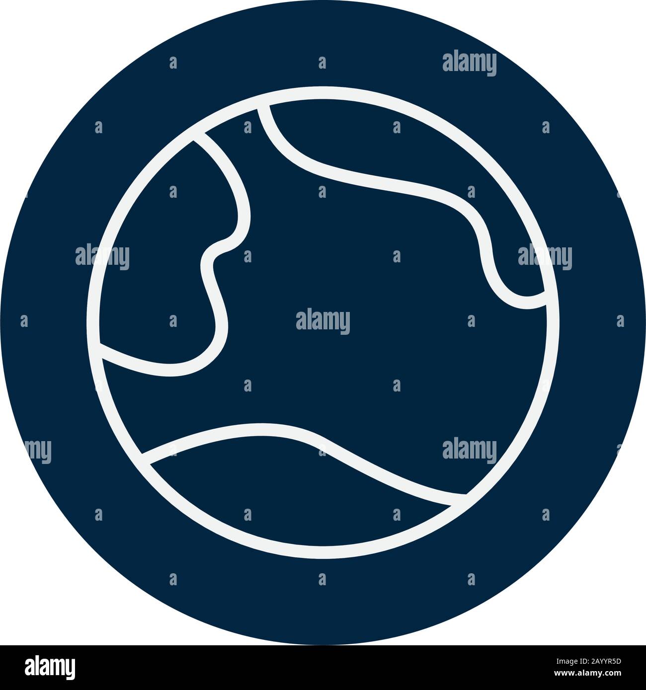 Mars line block style icon of Space futuristic cosmos outside universe ...