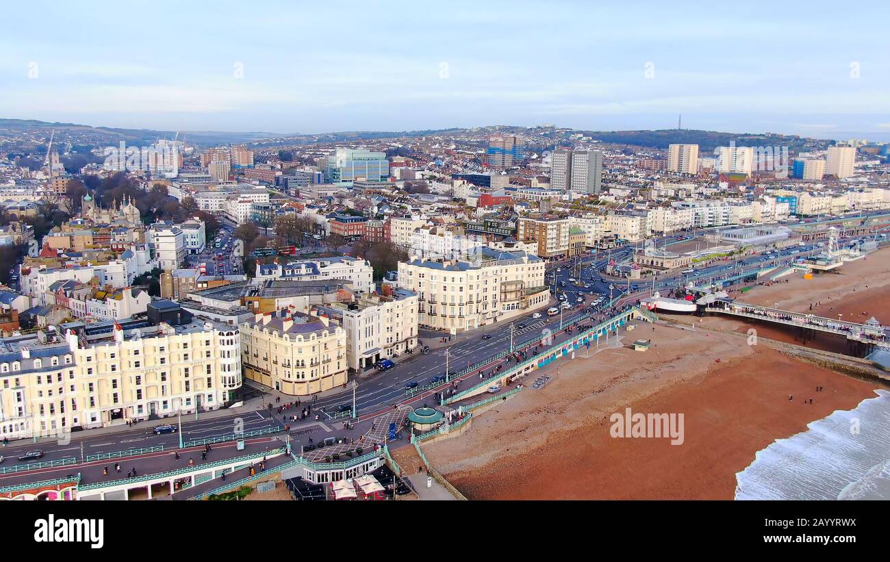 Aerial view brighton pavilion hi-res stock photography and images - Alamy