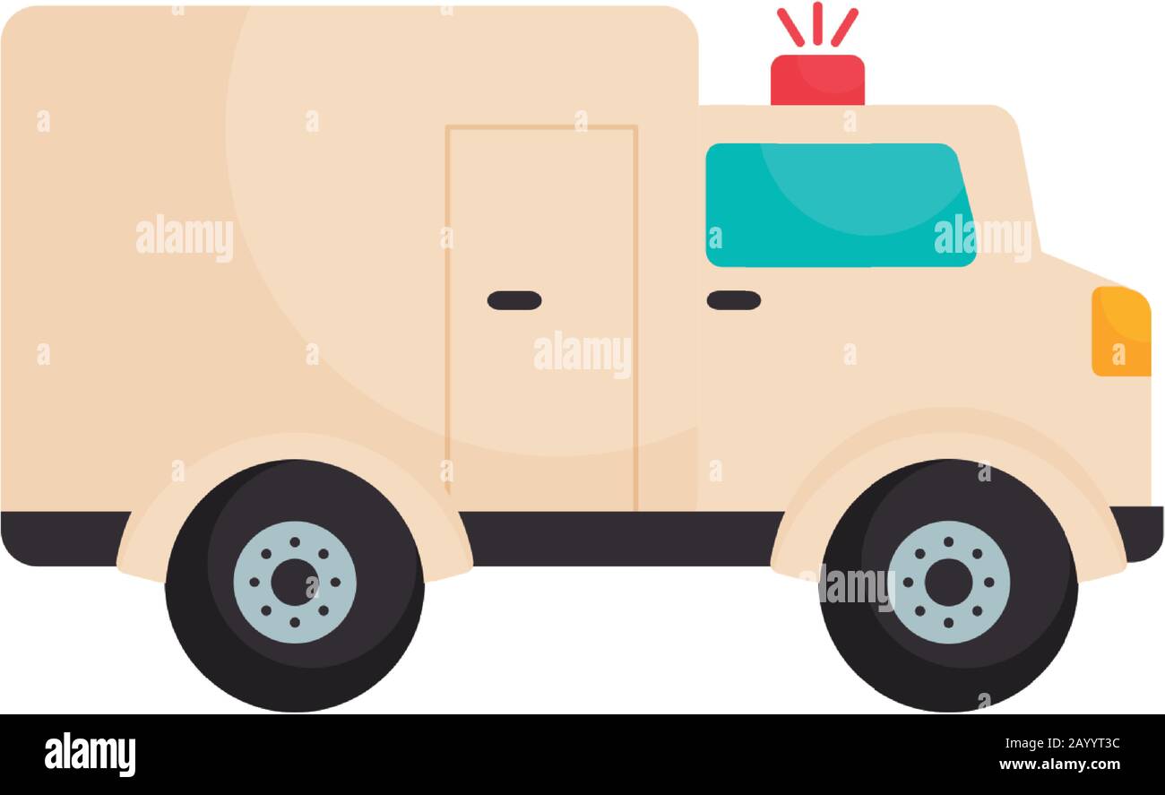 Ambulance flat style icon design of Medical care health emergency aid ...