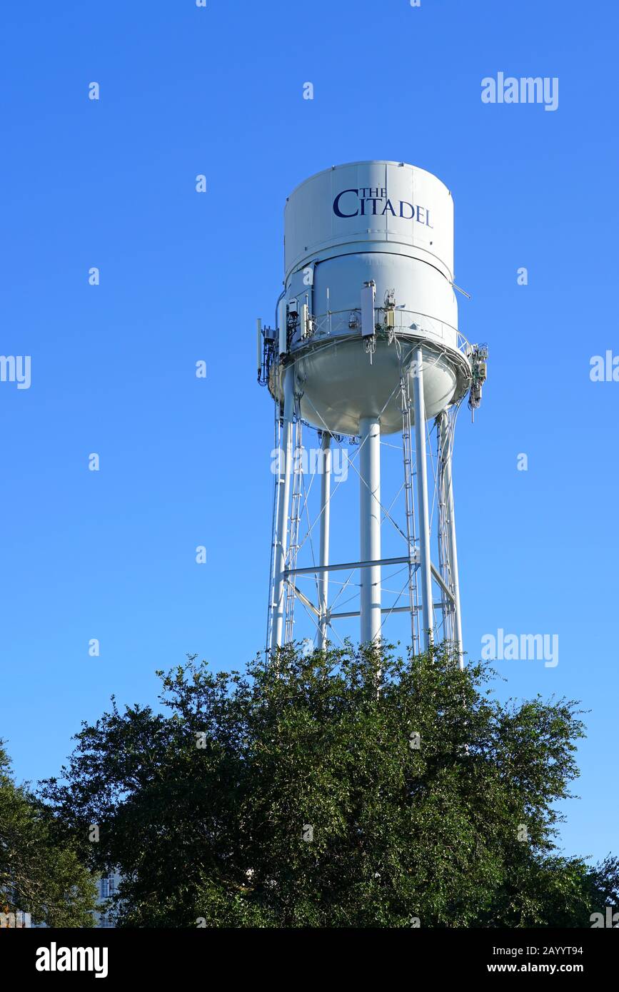 CHARLESTON, SC -21 NOV 2019- View of the campus of The Citadel, the ...