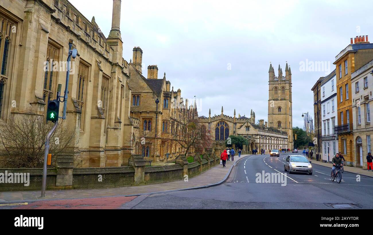 Cityscapes of Oxford in England - OXFORD, ENGLAND - JANUARY 3, 2020 ...