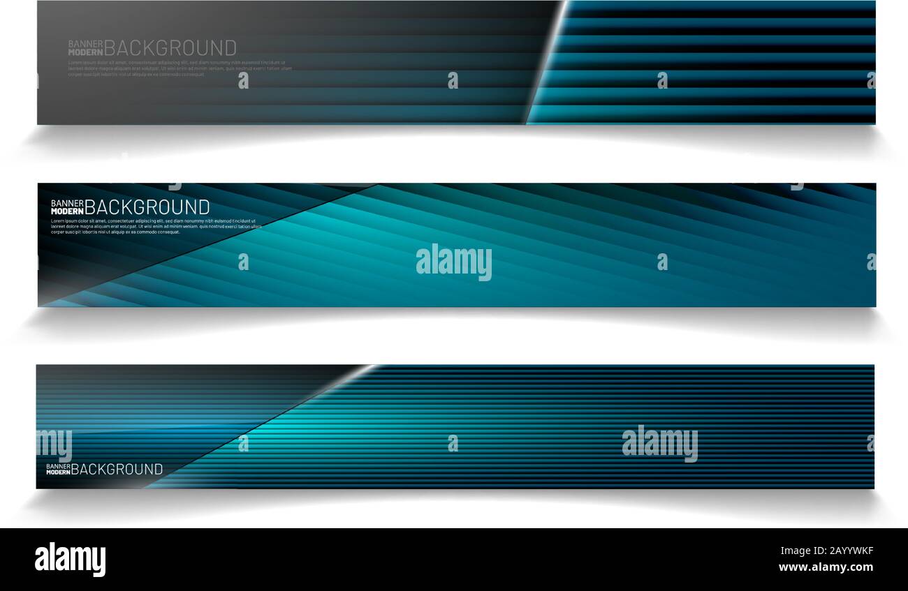Collection of rectangular banners. Abstract vector background for your ...