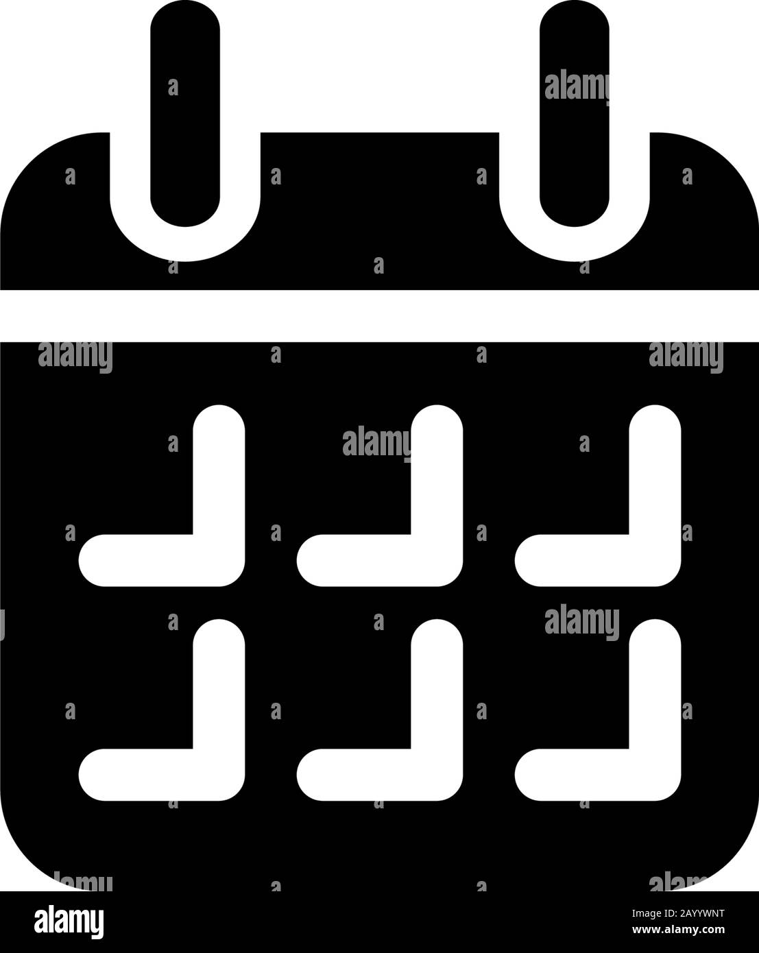 calendar icon template design vector template Stock Vector Image & Art ...